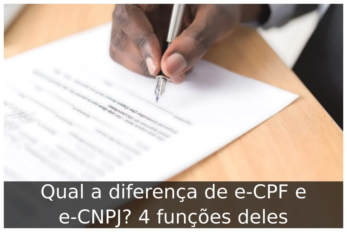 Qual a diferença de e-CPF e e-CNPJ? 4 funções deles - Portal Útil